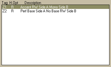 Custom Tile Configuration List